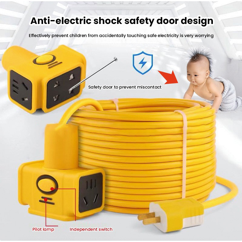 2025 NEW Extension Cord Socket long Plug-in Strip Electric Vehicle ...