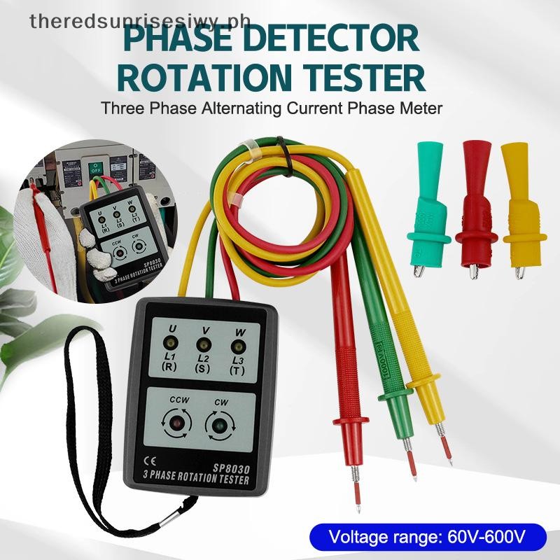 [TDW] 3 Phase Alternating Current Phase Meter Phase Detector Rotation ...