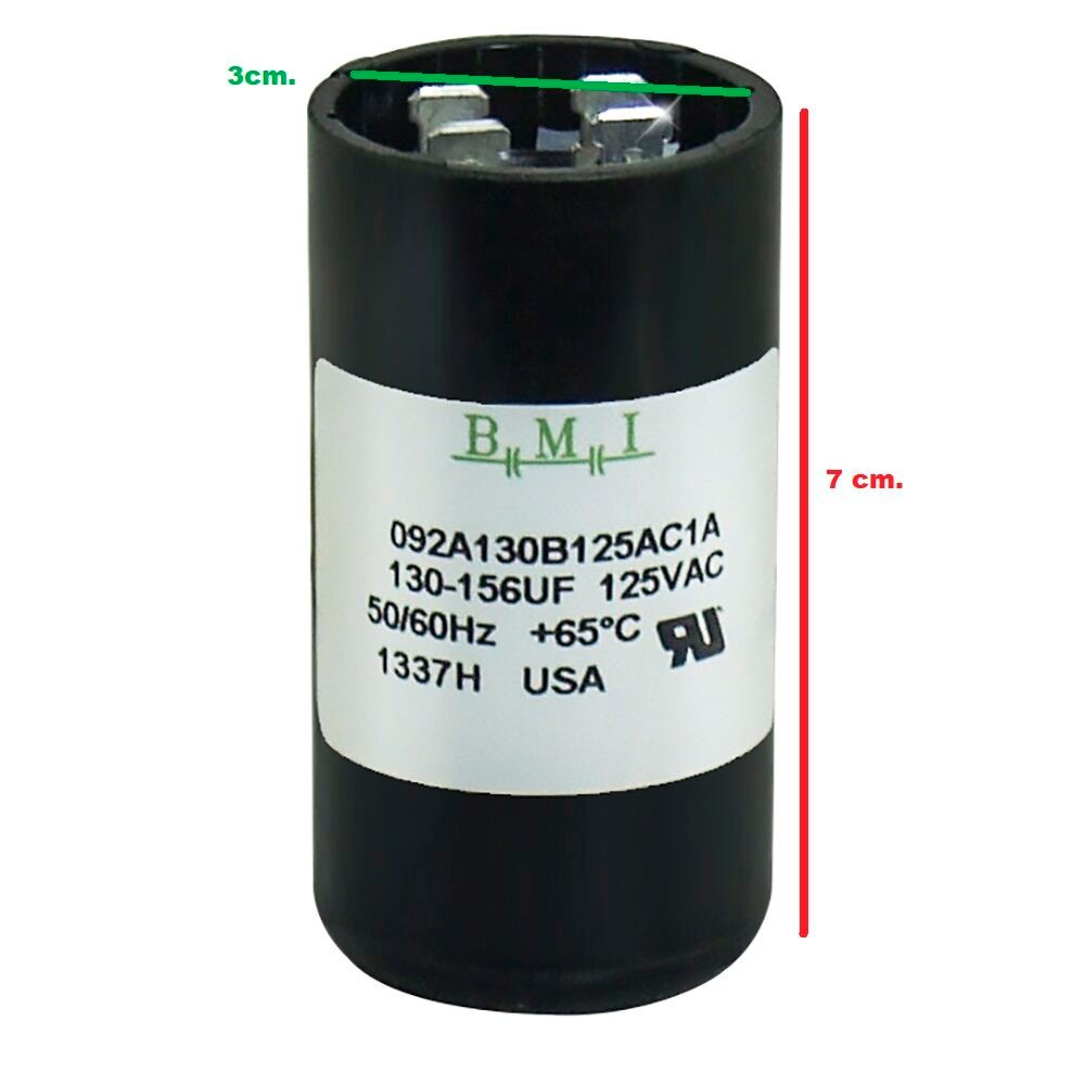 Motor Starting Capacitor 130-156 UF BMI Brand with Different Voltage ...