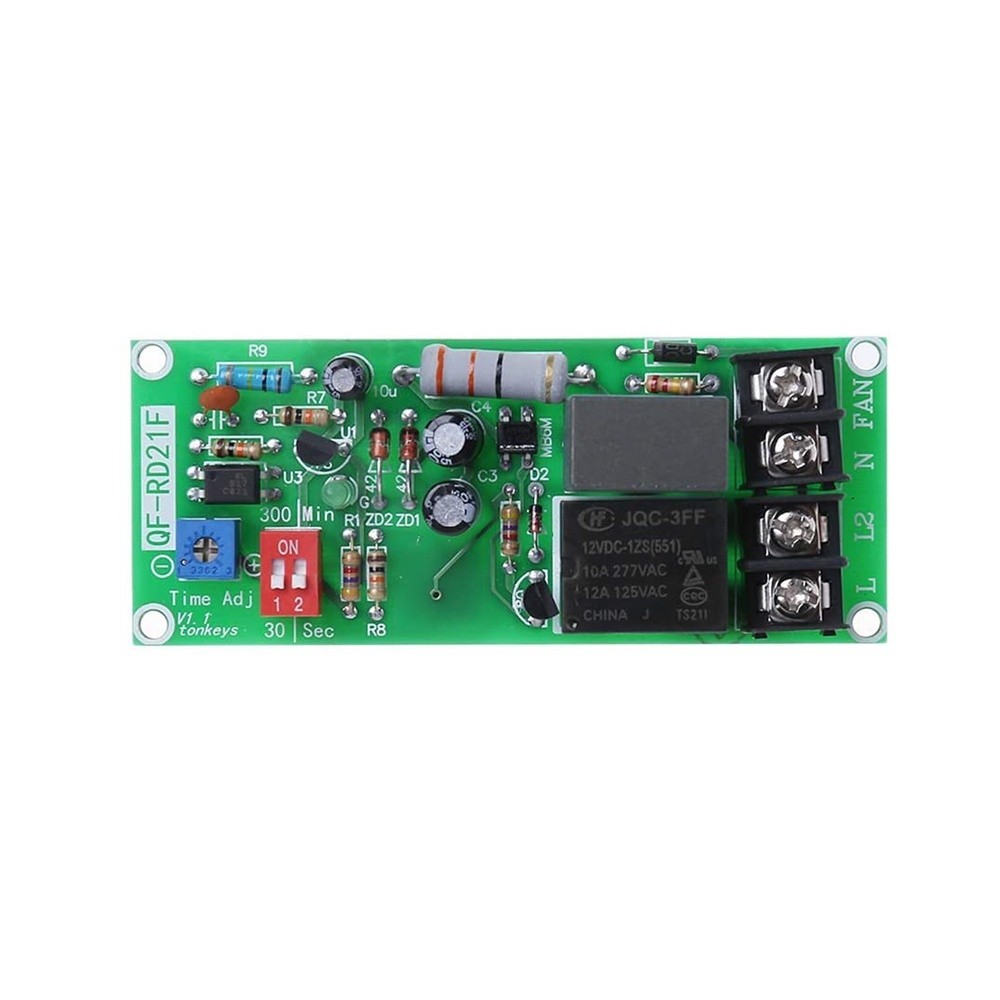 AC100V-220V Adjustable Timer Control Relay Module Turn Off Delay Switch ...