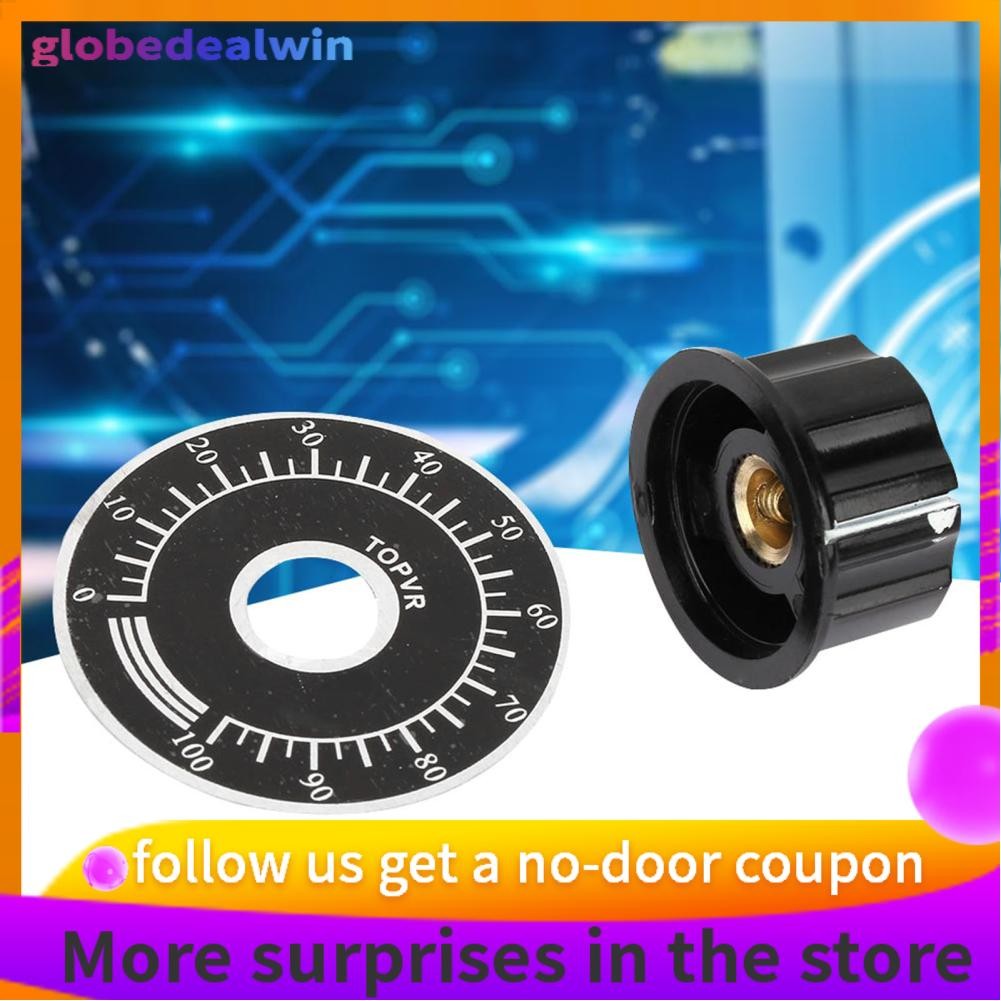 Globedealwin Potentiometer Knurled Knobs Volume Control + Digital Dial ...