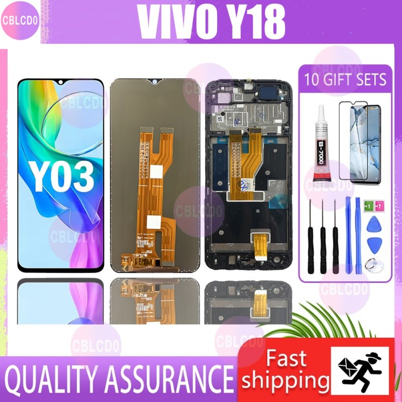 Original Vivo Y18 LCD Display Touch Screen With Frame Replacement ...