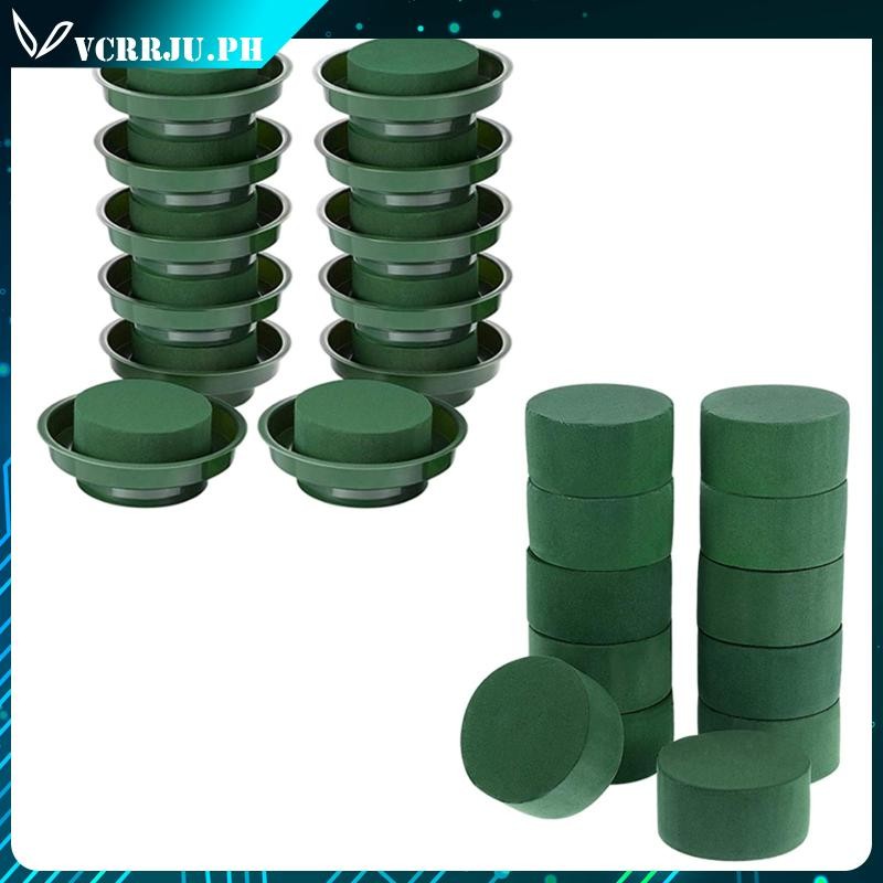 [vcrrju] 12Pcs Round Floral Foam Blocks Wet Foam Bricks for Birthday ...
