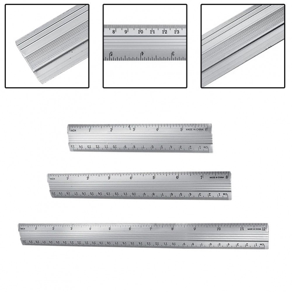 Versatile Straight Ruler for Engineers and Artists Aluminum Alloy 15 ...