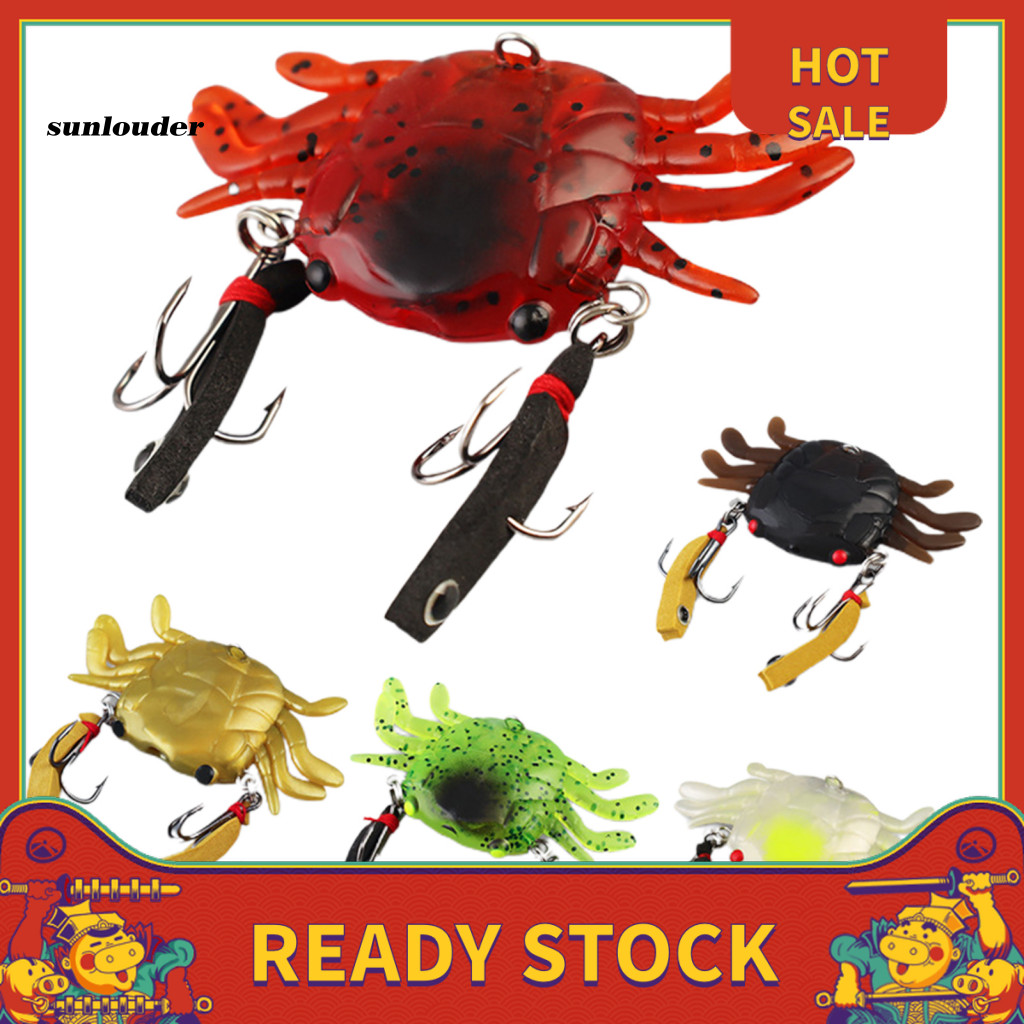 SL Fishing Crab Bait Crab Lure Bait 6.5cm/13g Soft Tpr Crab Shrimp ...