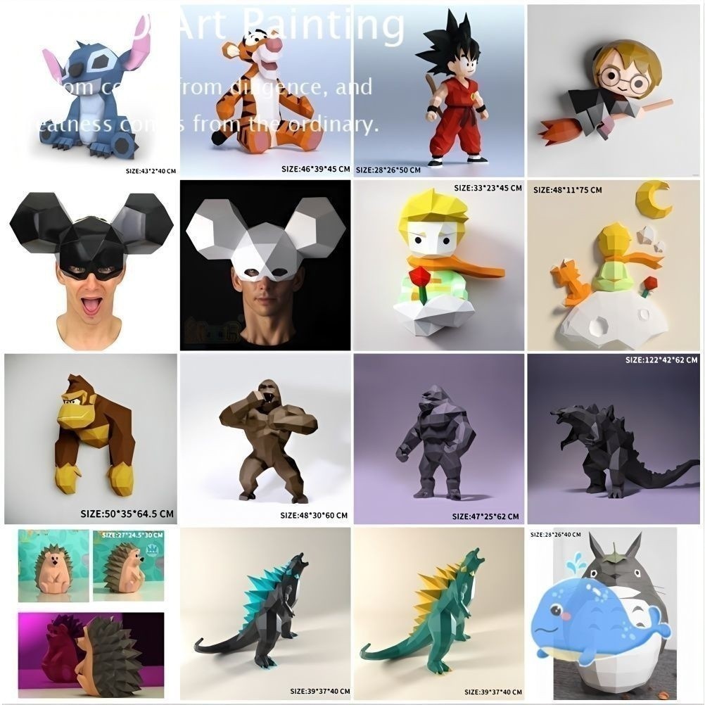 Star Creative Paper Model k6 Movie Animation Anime Character Model Wall ...