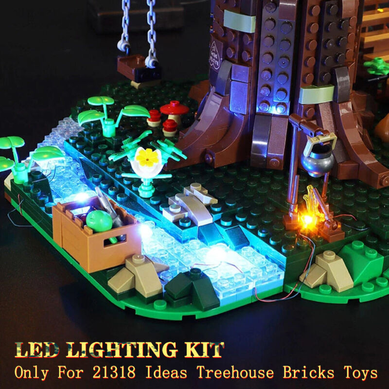 DIY LED Light Lighting Kit ONLY For Lego 21318 Ideas Treehouse Building ...