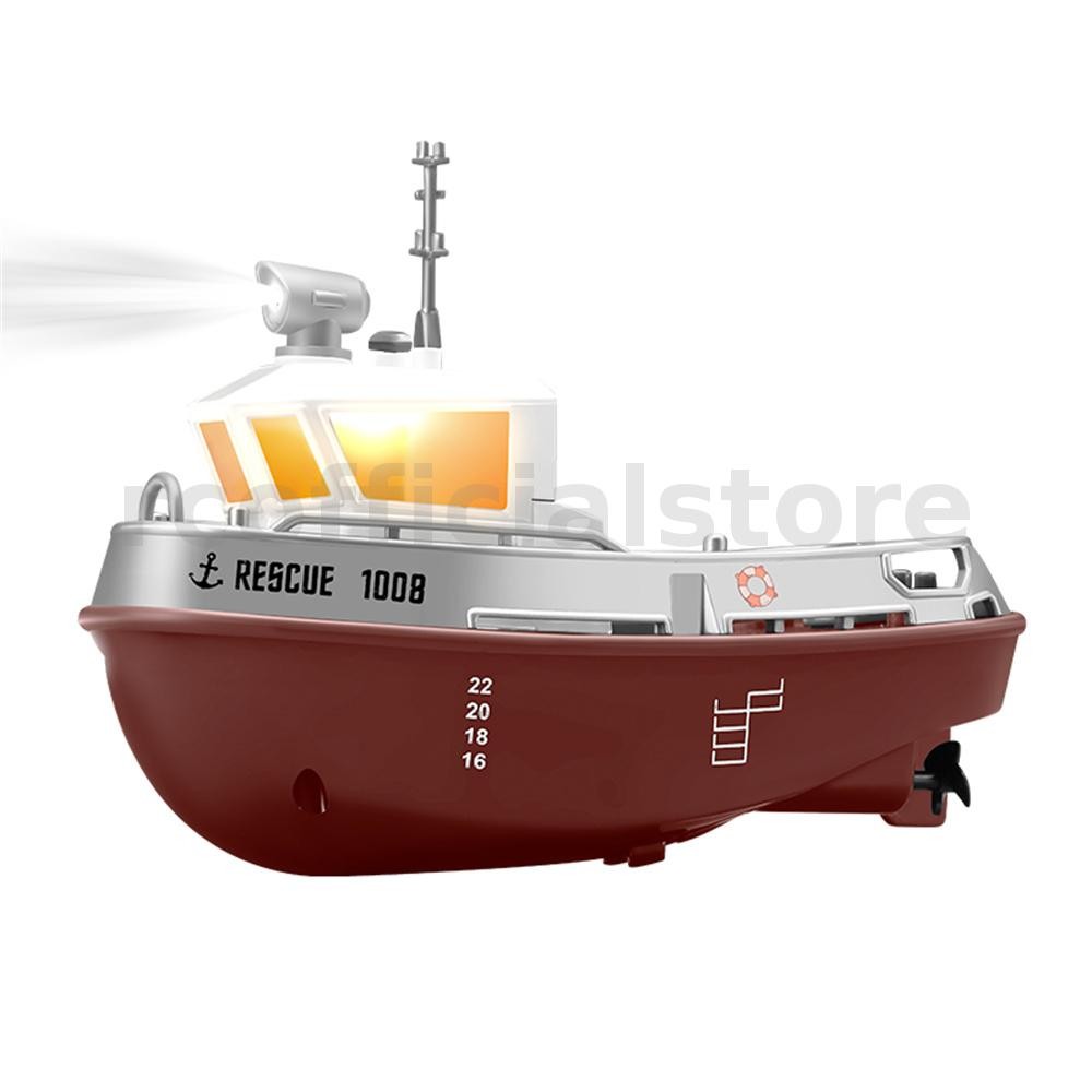 S820 1/32 2.4G Mini RC Boat LED Light Dual Motor Waterproof Remote ...