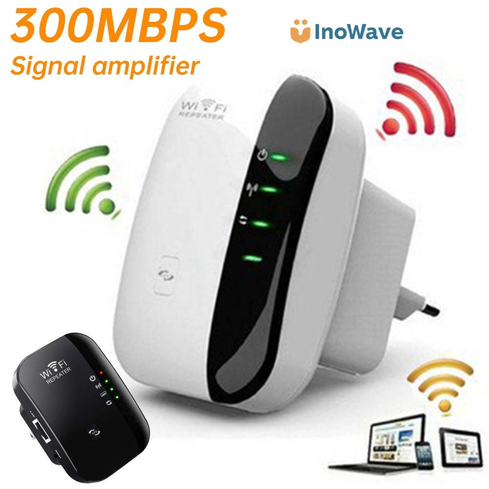 Wi-Fi Repeater 300Mbps Network Signal Extender Wireless Router Fast ...