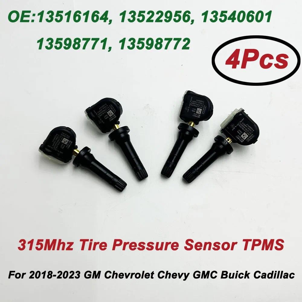 4PCS FOR 2018 2019 2020 2021 2022 2023 GM CHEVROLET Chevy 315MHz TIRE ...