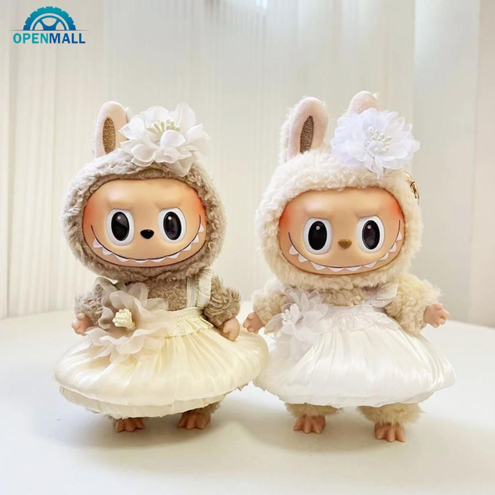Openmall 17cm Labubu Doll Clothes Fashion Dress Hoodies Doll Clothes