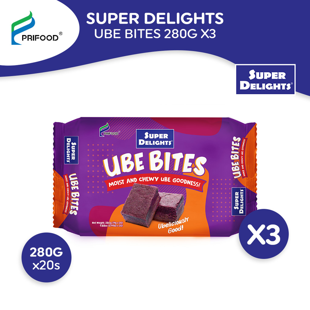 Super Delights Ube Bites 280G (Bundle of 3) | Shopee Philippines