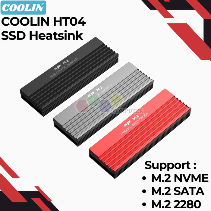 Coolin HT04 Heatsink NVME Cooler SSD NGFF M.2 SATA | Shopee Philippines
