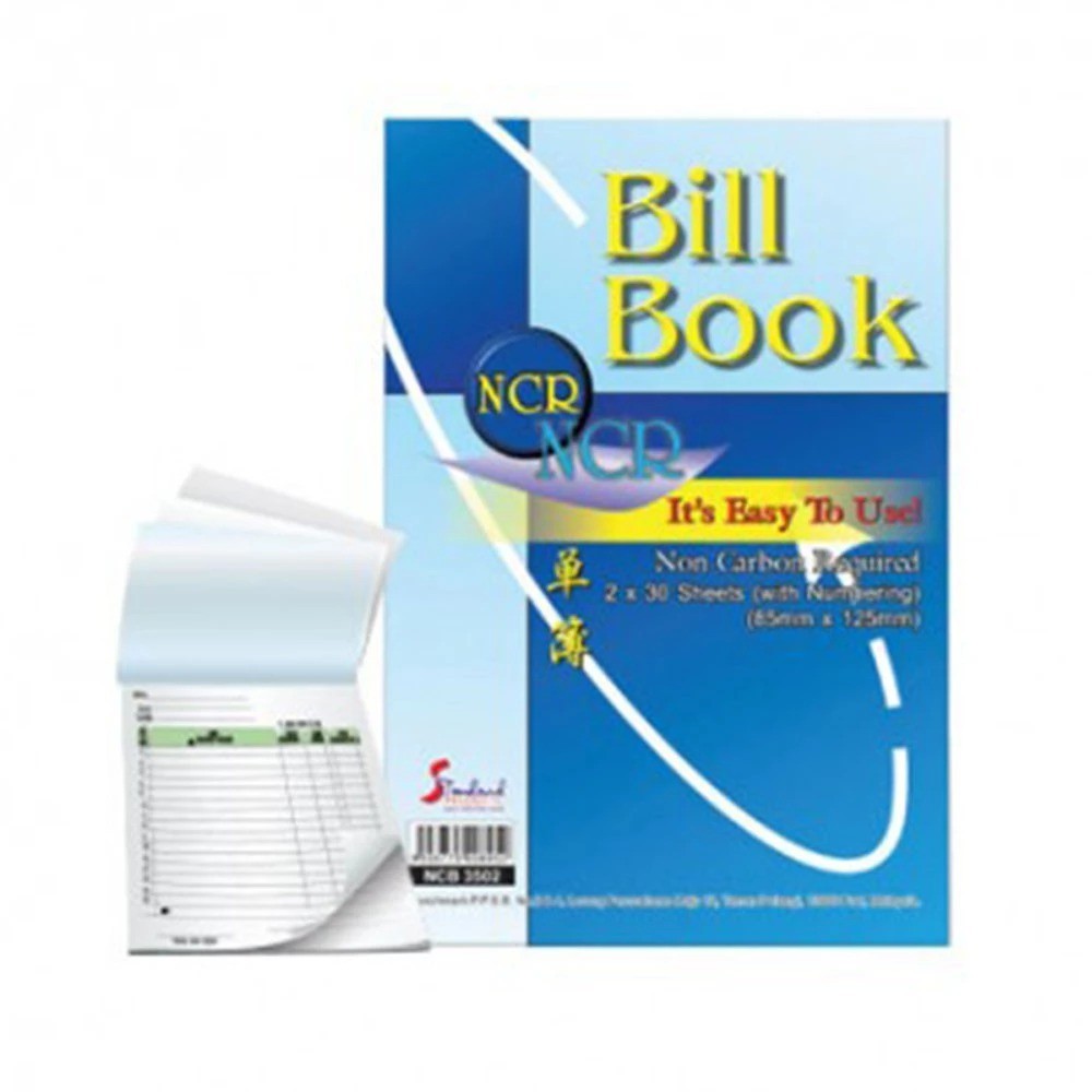 Standard NCB 3502 2ply x 30s' Bill Book NCR 3in x 5in | Shopee Philippines