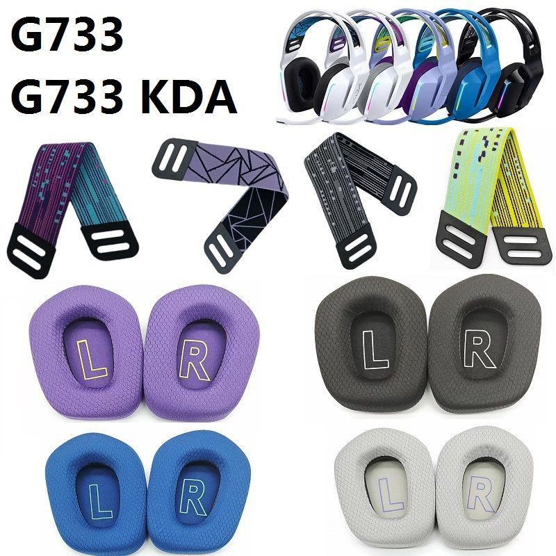 1pc/1pairs Headphone Sponge Covers for Logitech G733 G733 KDA Over-Ear ...