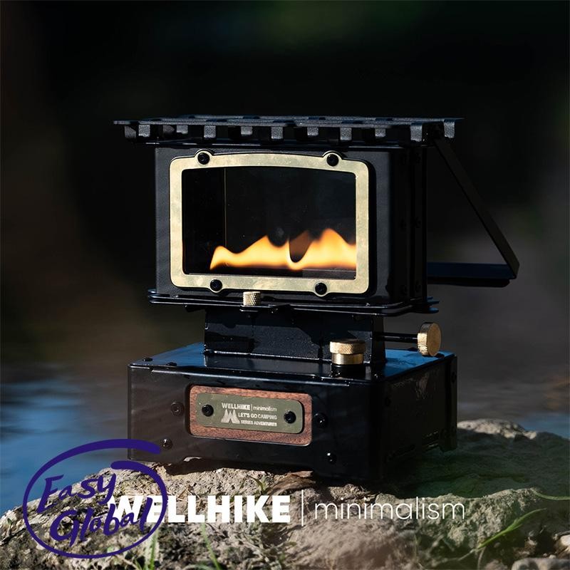 Wellhike Burnt Star View Stove High Permeability Glass Vintage Tea Cooking Campsite Home Small ...