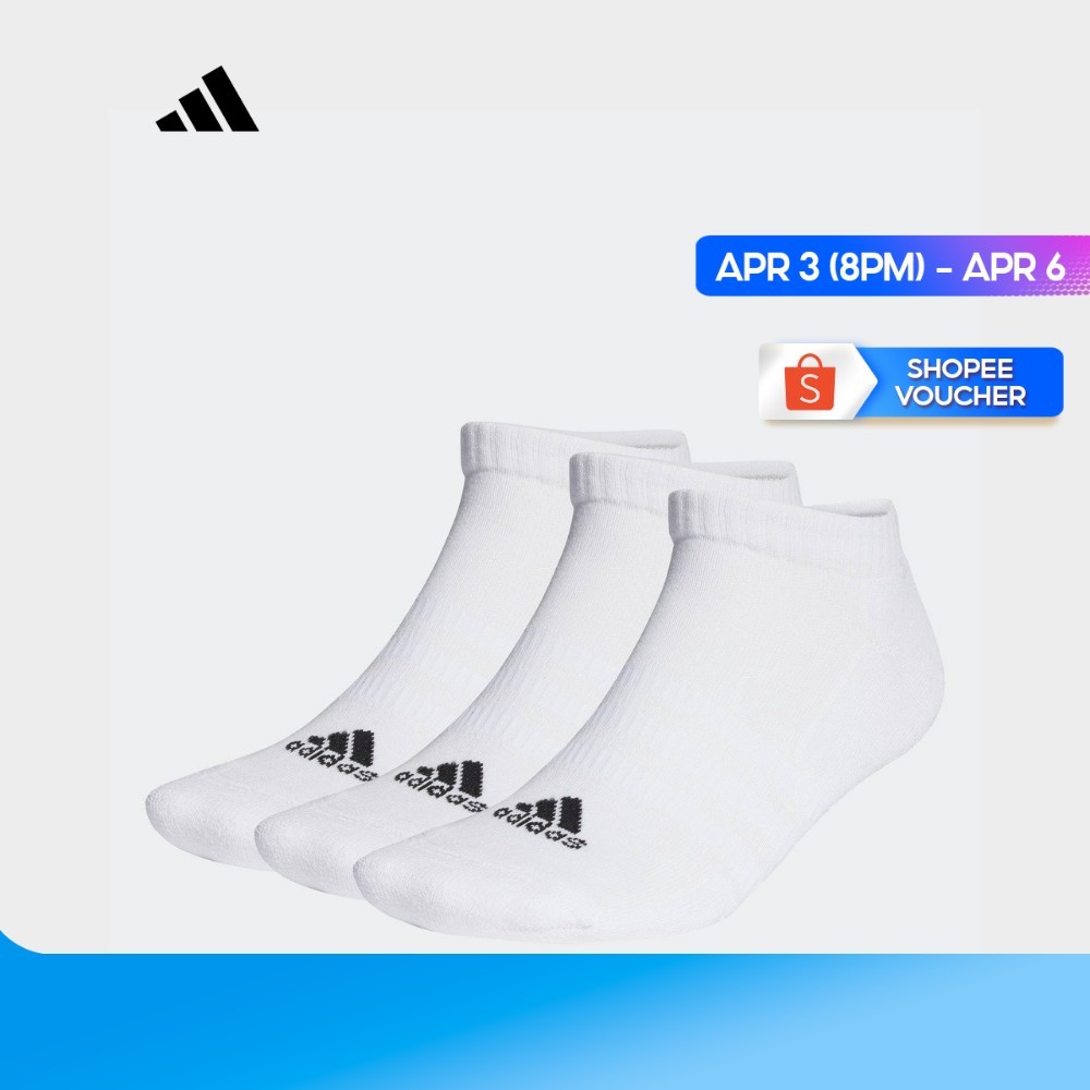 adidas Lifestyle & Basketball Cushioned Low-Cut Socks 3 Pairs Unisex ...
