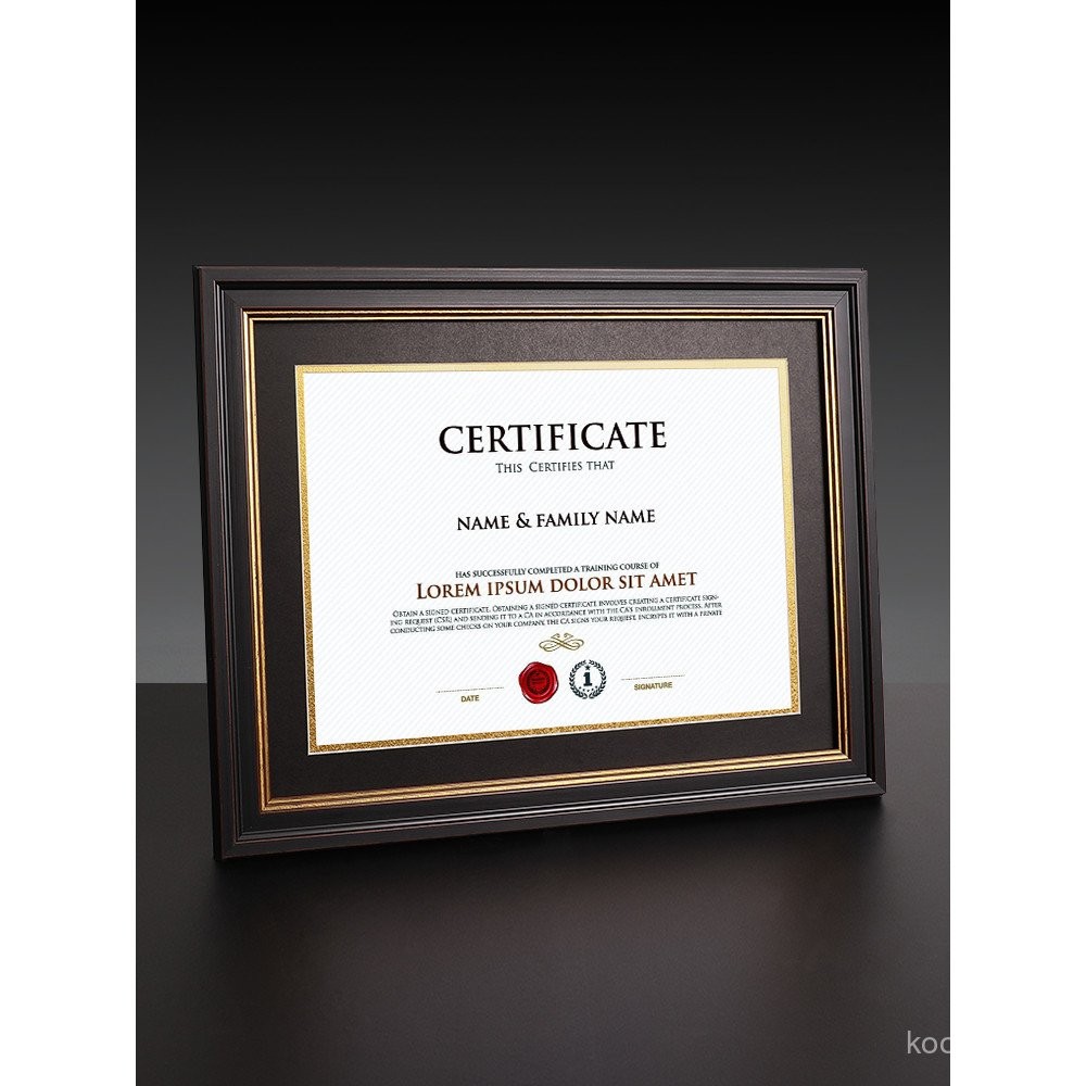 Honor Certificate Frame a4Display Frame Award Certificate Frame Patent ...