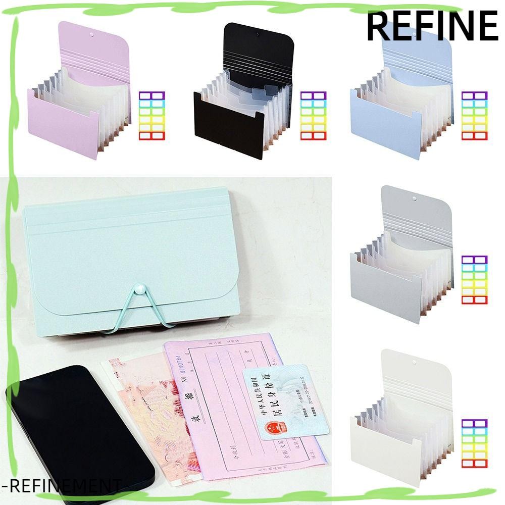 REFINEMENT A6 File Folder, Large Capacity 7 Layer Organ Bag, with Index ...