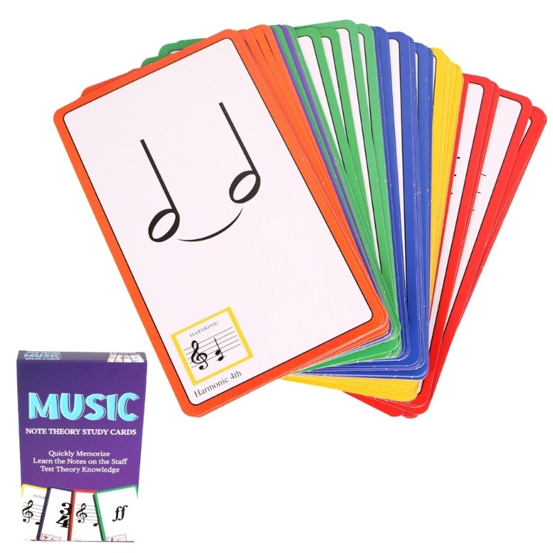 KIN Piano Chords Chart Flashcards Music Education Cards for Piano Kids ...