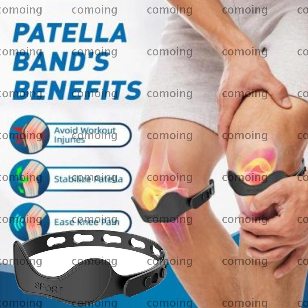 COMOING Patella Tendon Knee Straps, Silicone Knee Support Patella Knee ...