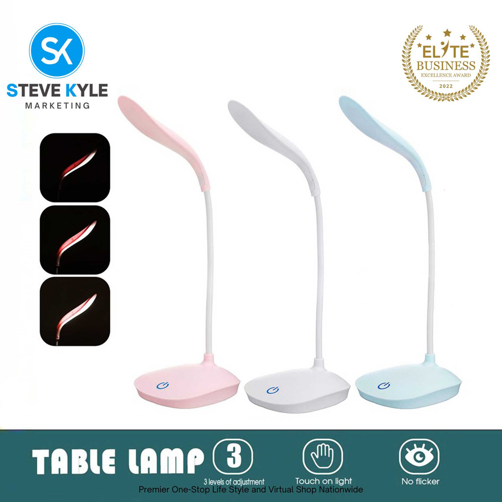 LED Desk Lamp with Flexible 3 Level Brightness Stand Desk Lamp ...