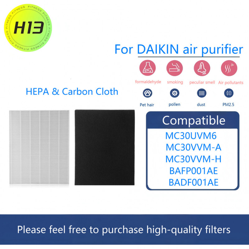 Daikin Air Purifier MC30VVM-A, MC30VVM-MH, MC30uvm6-bafP001AE HEPA ...