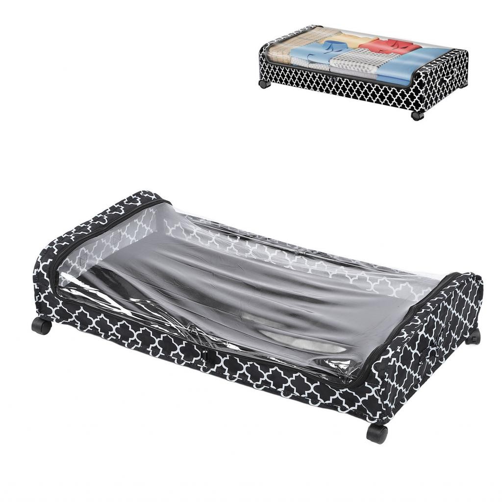 Hhihi Under Bed Storage With Wheels Containers with Clear Lid and ...
