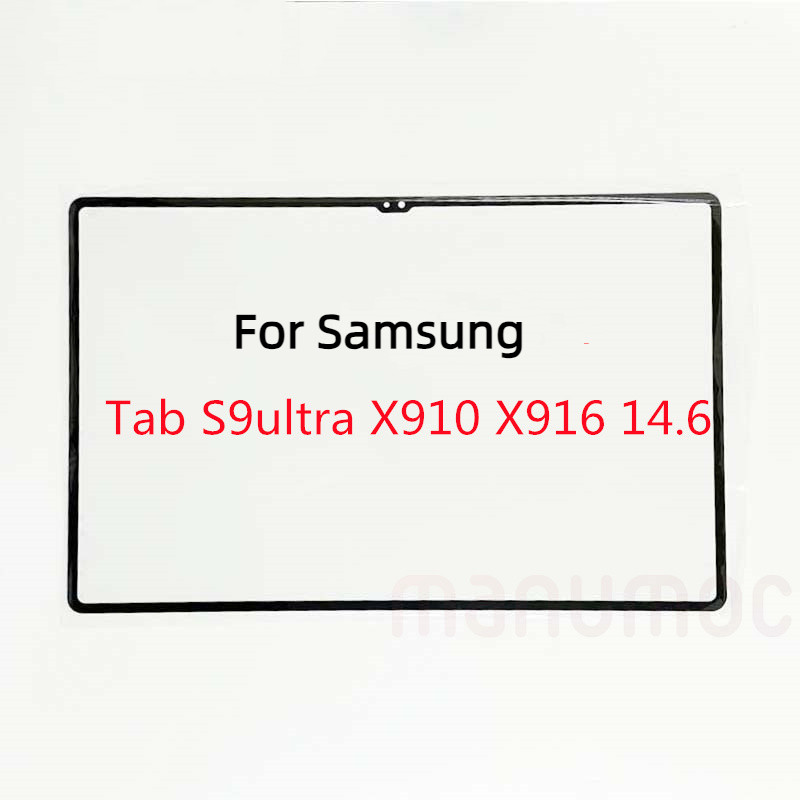 For Samsung Galaxy Tab S9 Ultra X910 X916 Front Screen Outer Glass For Samsung S9 Ultra SM-X910 ...