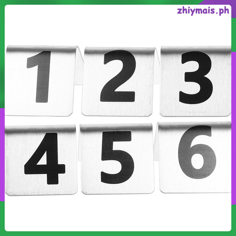Stainless Steel Table Number Wedding Decor Dining Room Numbers for ...