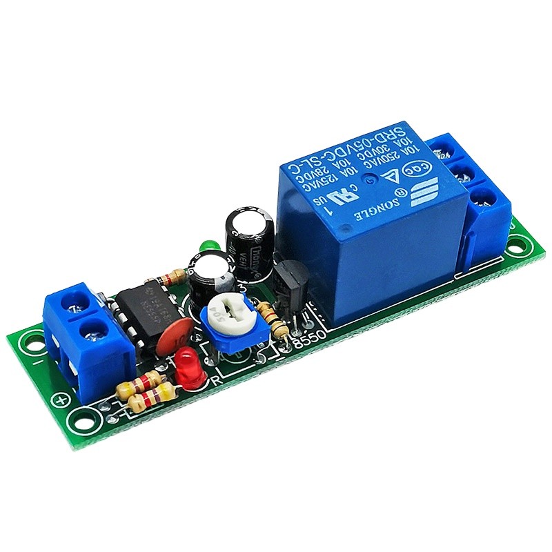 一DC5V 12V 24V delay turn-on relay module 0-60 seconds adjustable delay ...