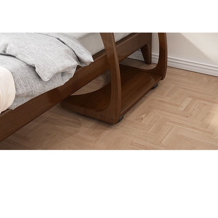 frx Solid Wood Living Room Sofa Side Side Table Movable Table Bed ...