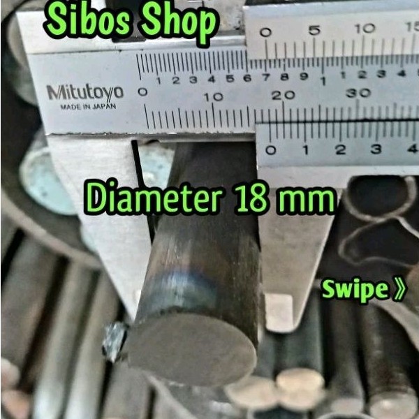 Axle Iron Diameter 18mm, length per 10cm | Round Bar Steel Round ...