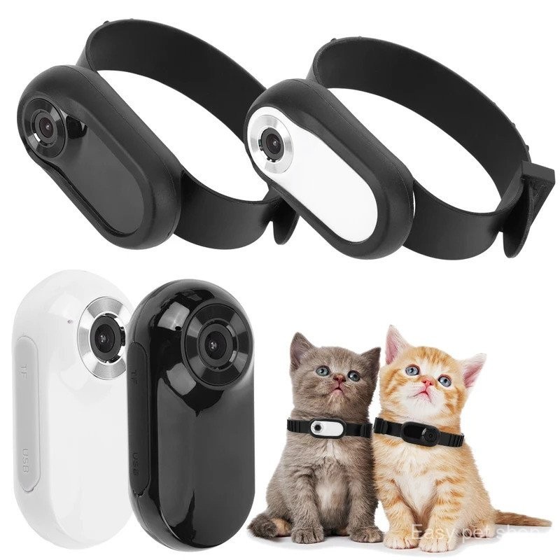 1080P Cat Collar Camera For Pet Cameras and Monitors With 170 Wide ...