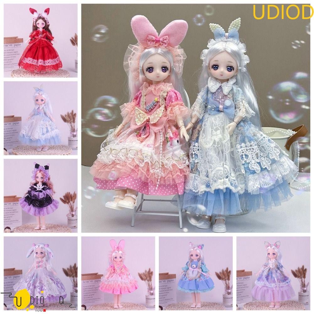 UDIOD 30cm Bjd Doll Toy, Multiple Movable Removable Joint Doll Girl's ...