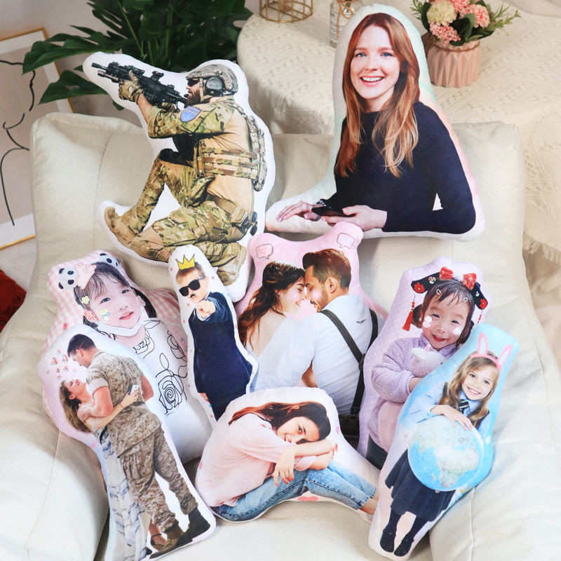 Customized Human-Shaped Pillow Photo Real-Shaped Special-Shaped Cushion ...