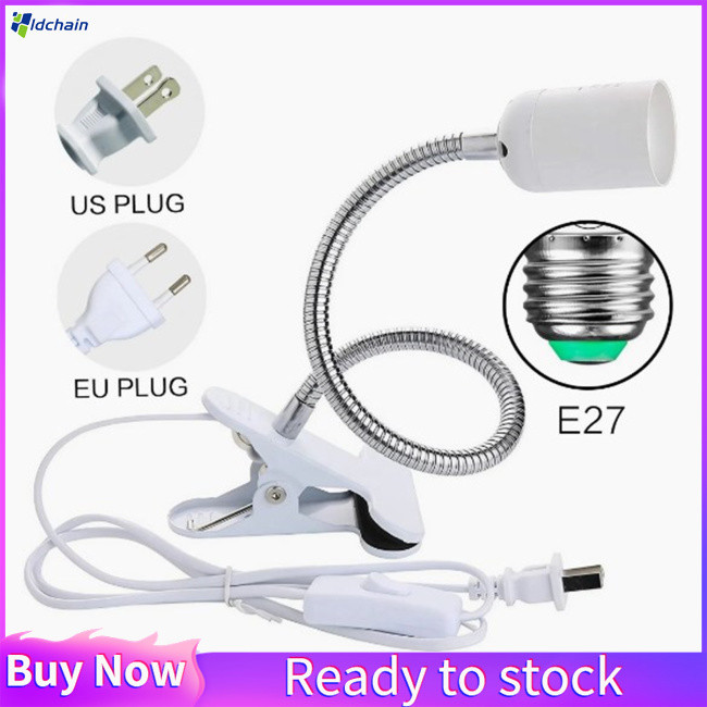 Big Sale! Clamp Light Socket 360 Degree Flexible Desk Lamp Holder Bulb ...
