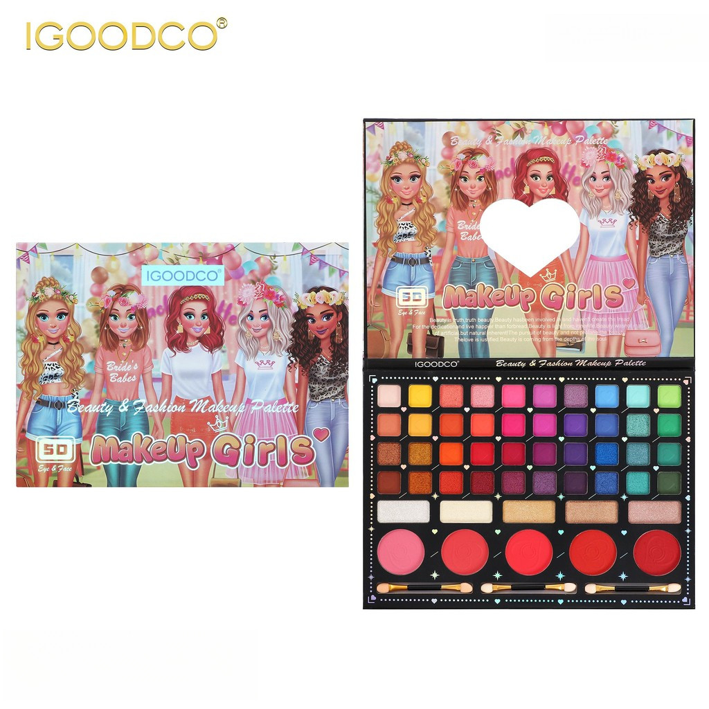 IGOODCO New 50 Color Sequins Color Palette Stage Color Palette eye ...