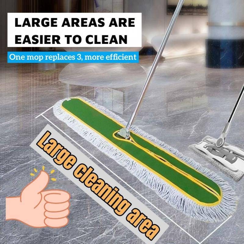 Commercial Industrial Large Dust Mop Set,Stainless Handle,Heavy Duty ...