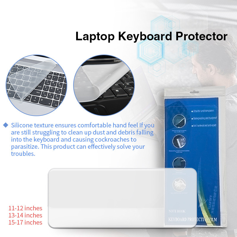 Universal Silicone Keyboard Cover Silicone Keyboard Protector Laptop ...