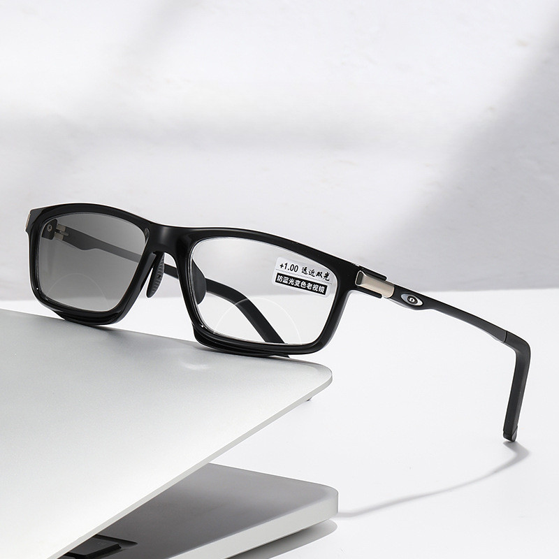 (+0~+400) Photochromic Presbyopia glasses, Bifocal glasses, men's and ...