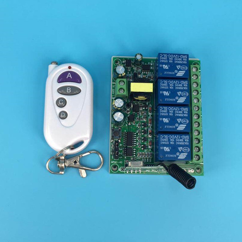 Light Plastic4Key Wireless Remote Control Shell Communication AC220V ...