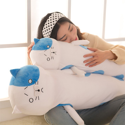 Sad Cat Himouto Small Buried Strip Cat Doll Life-Sized Pillow Plush ...