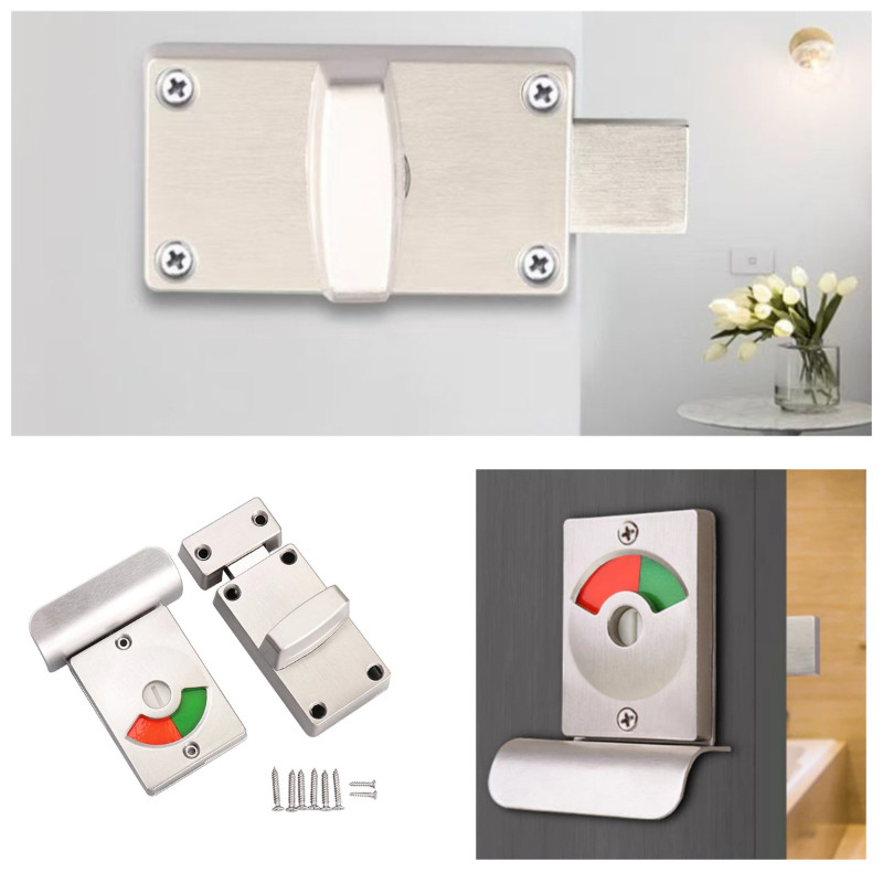 Universal Stainless Steel Toilet Privacy Latch Public Bathroom/WC Door ...