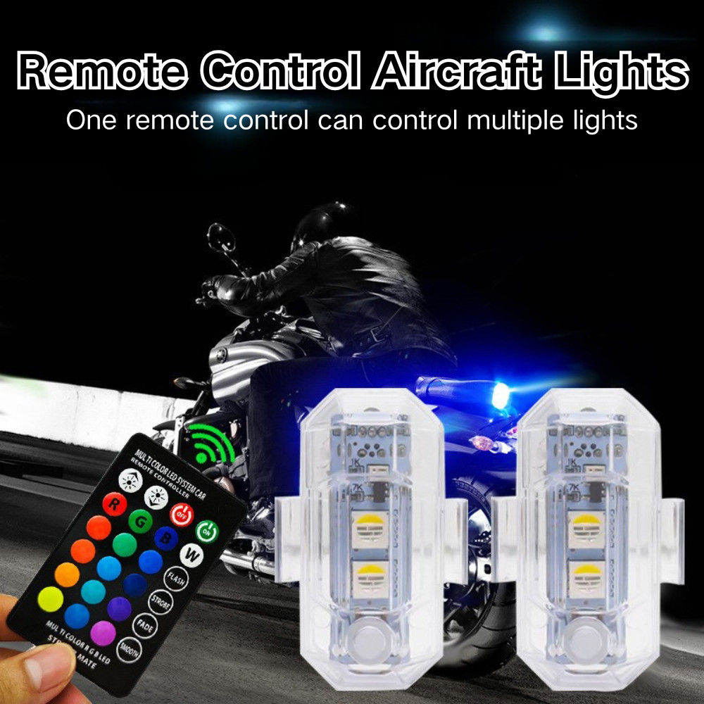 Remote Controlled Led Aircraft Lights Universal Warning Lights For Cars Motorcycles Signal ...