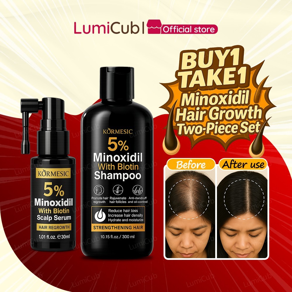 Minoxidil 5% hair growth Combo Set Shampoo & Serum BUY 1 TAKE 1 fast ...