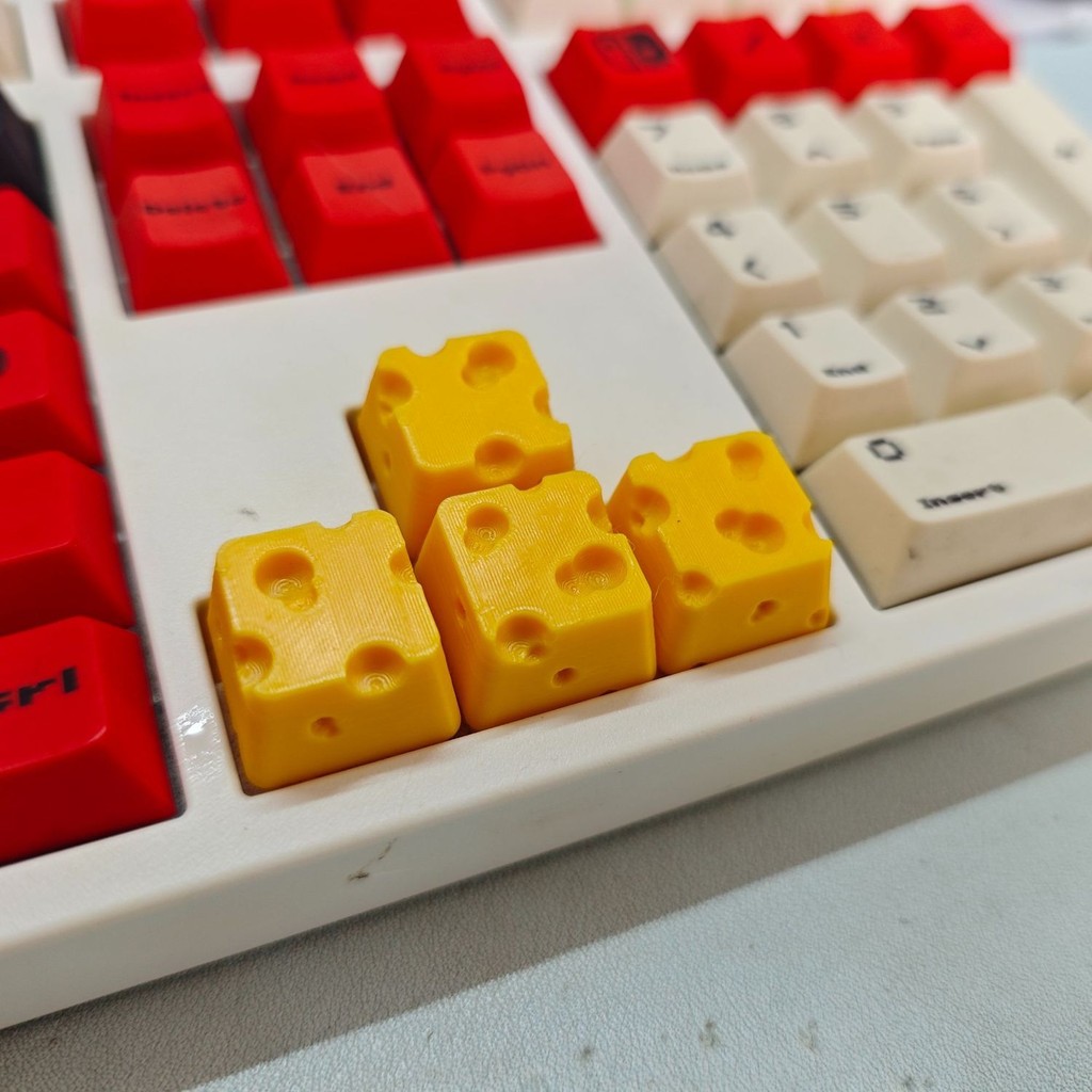 Cute Cheese Personalized Keycaps For Mechanical Keyboard OEM Profile ...