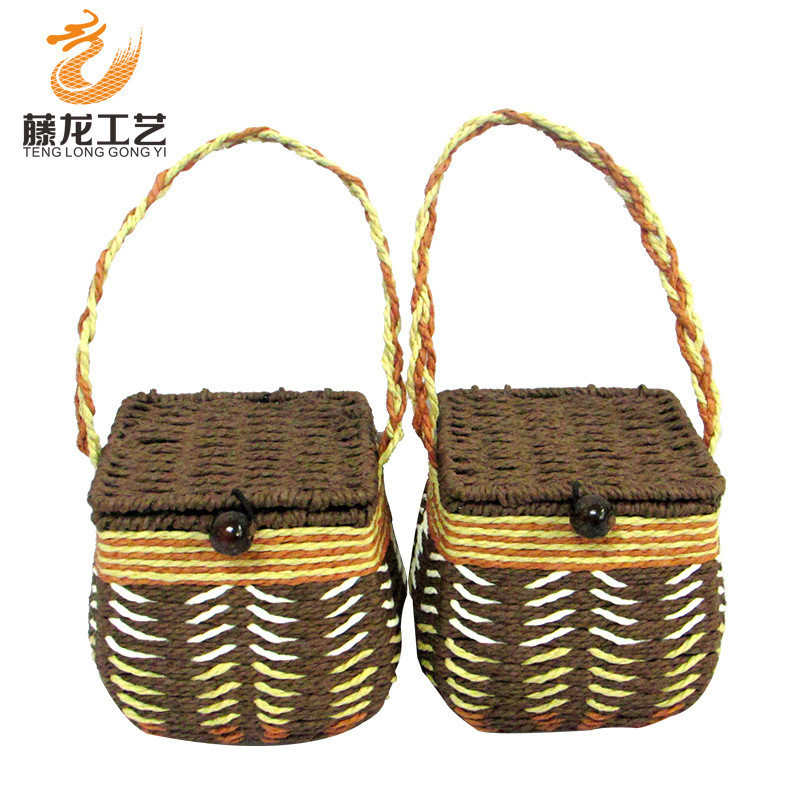 Imitation Rattan Weaving Half Catty Tea Cans Pu'er Six Fort Tea ...