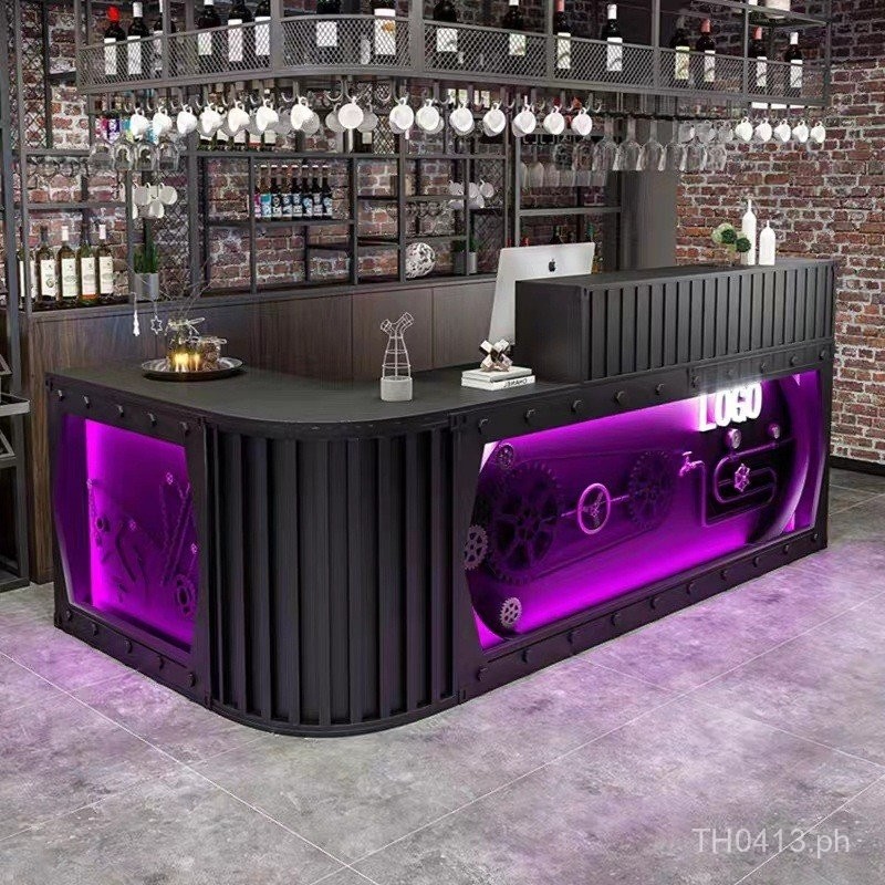 Vintage Cash Register Reception Desk Corner Front Desk Bar Table New Da ...