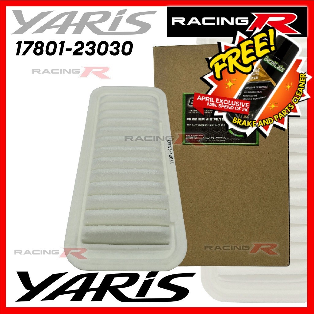 AIR FILTER for Toyota Yaris 1999 to 2005 ( 17801-23030 ) 4x4b | Shopee ...